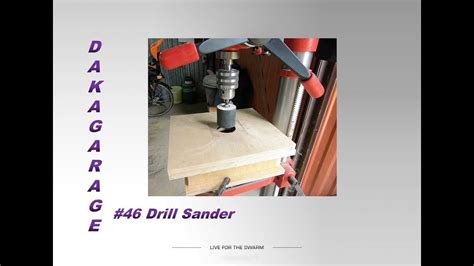 045 Drill Sander Szlifierka Z Wiertarki D YouTube