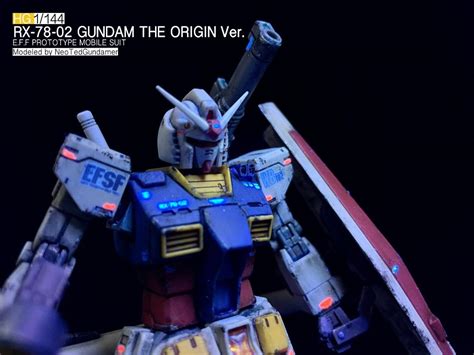 代工作品 HG GTO RX 78 02 GUNDAM The Origin Ver 元祖高達 機動戰士 無塗裝舊化成品 模型 興趣及遊戲