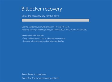How To Enable And Recover BitLocker Recovery Key Configuration
