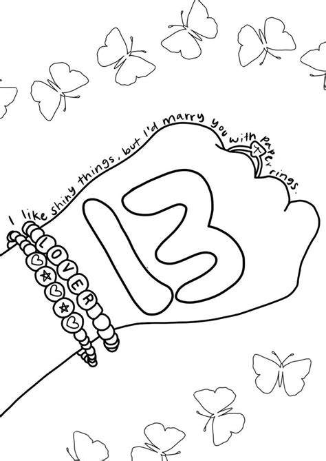 The Letter E Is For Butterfly Coloring Page With Butterflies Flying