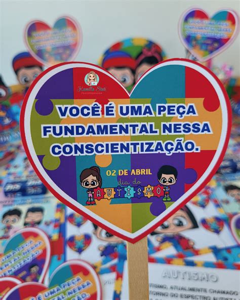 Kit Dia Do Autismo Psicopedagoga Kamilla Stati