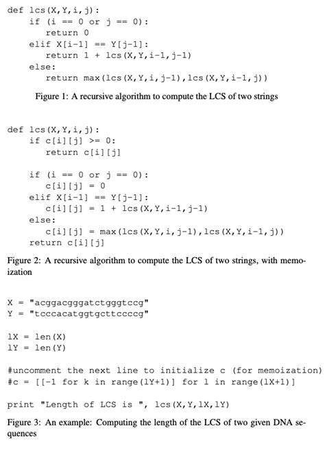 solved problem 2 longest common subsequence python