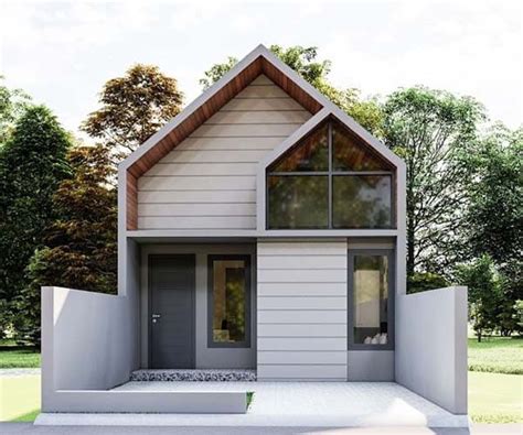 Fasad Rumah Scandinavian 1 Lantai Simpel Nan Elegan