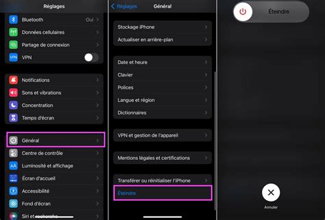 Comment éteindre son iPhone