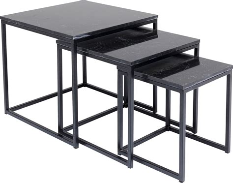 Mesa Auxiliar Key West Negro 3 Set KARE