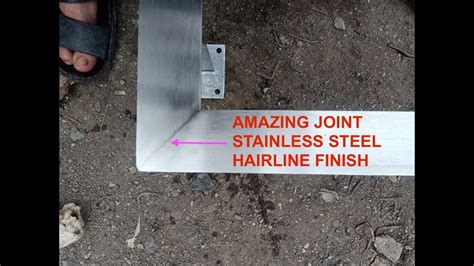 How To Connect Corner Stainless Steel Hairline Finish Amazing Works