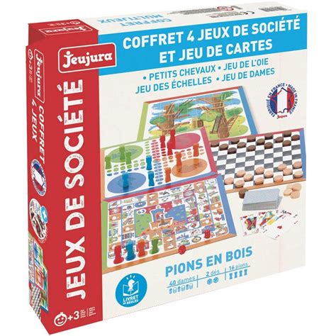 Coffret 4 jeux de société Un jeu JeuJura Boutique BCD JEUX