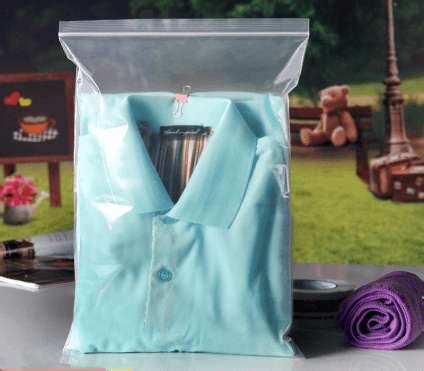 Sacos Plásticos Ziplock para Roupa Embalagem Ideal