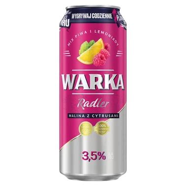 Warka Radler Piwo Z Lemoniad O Smaku Maliny I Cytrus W Ml
