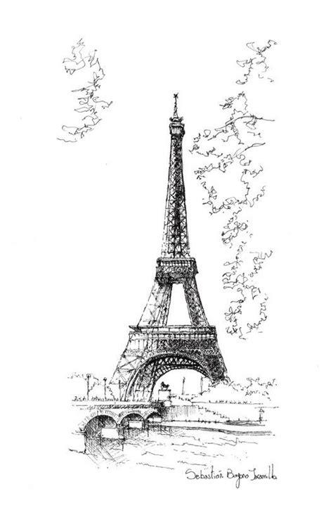 Tour Eiffel Sketch At PaintingValley Explore Collection Of Tour
