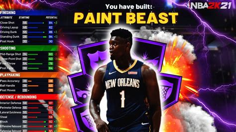 NBA 2K21 BEST PAINT BEAST BUILD 6 8 PAINT BEAST IS THE BEST BUILD IN