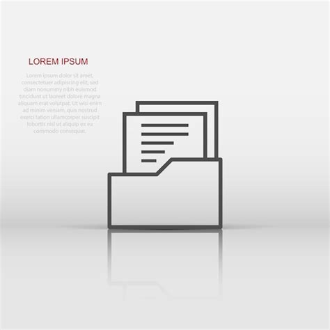 Premium Vector Vector Document Icon In Flat Style Archive Data File