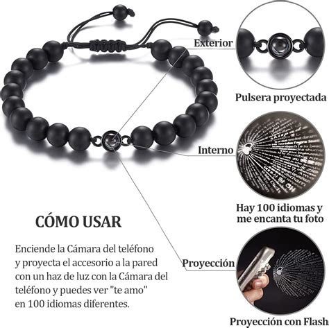 Pulseras Para Pareja Pulsera Te Amo En Idiomas Pulseras Para