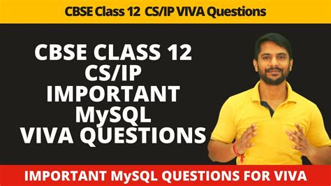 cbse class 12 mysql important viva questions youtube