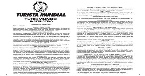 Reglas Del Turista Mundial Meteor