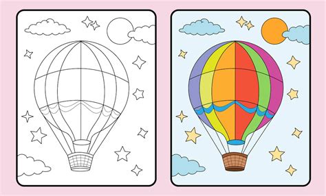 Coloriages montgolfière à imprimer