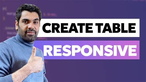 How To Create A Responsive Table With Html And Css It S Amazing Youtube