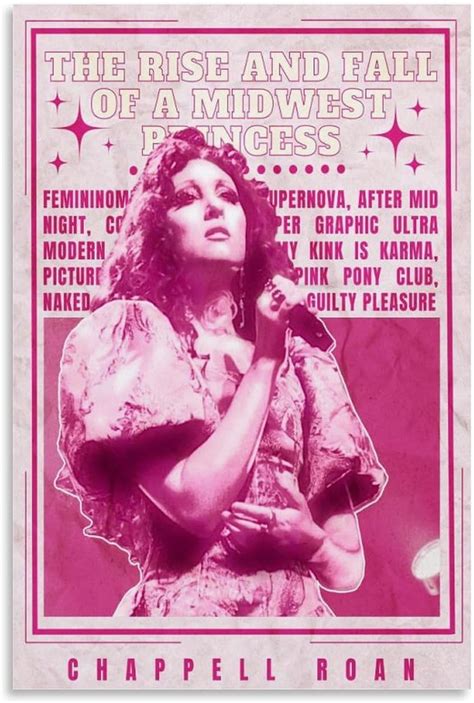 Amazon Huimineer Chappell Roan Poster Vintage Music Canvas Art