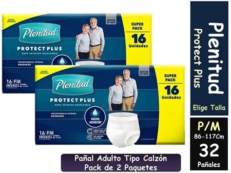Pañal Adulto Tipo Calzón Plenitud Protect Plus Pack De 2 Mercado Libre