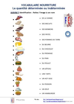 22 Quantités Français FLE fiches pedagogiques pdf doc