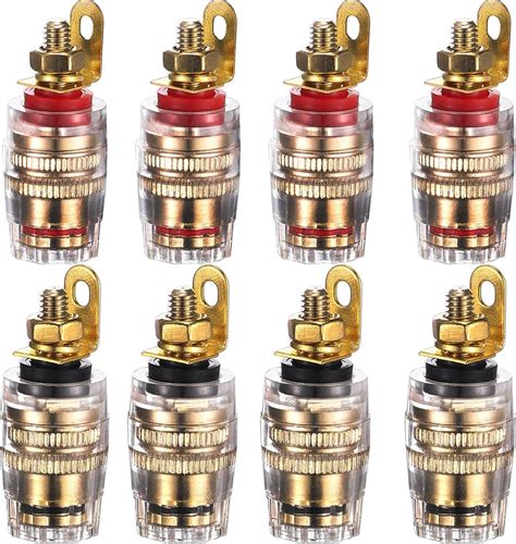 RUNCCI YUN 8Pcs 4mm Fiche Banane Douille Fiche Banane Femelle 4mm