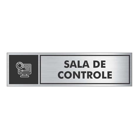 Sala de Controle Placa Identificação Loja Towbar Sinalização de