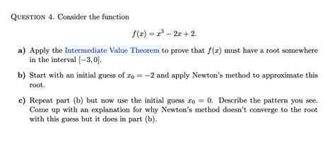 solved question 4 consider the function f x x3−2x 2 a