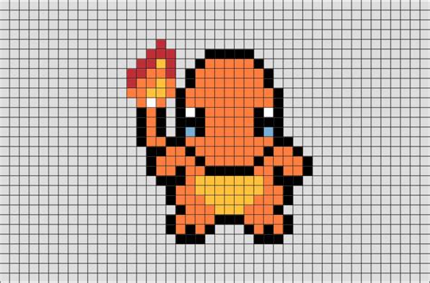 Charmander Pixel Art Pokemon Charmander Pixel Art Infographicnow