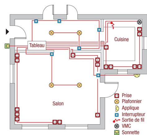 An Electrical Wiring Diagram For A House With Two Lights And One Light