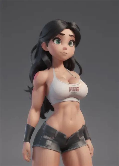 Dopamine Girl Bulky Muscles Tearing Through Clothes Huge Muscular