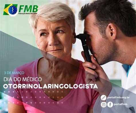 De Mar O Dia Do Otorrinolaringologista Portal Fmb