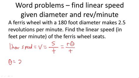linear speed