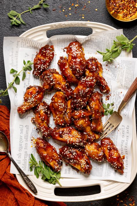 Sticky Gochujang Chicken Wings Orchids Sweet Tea
