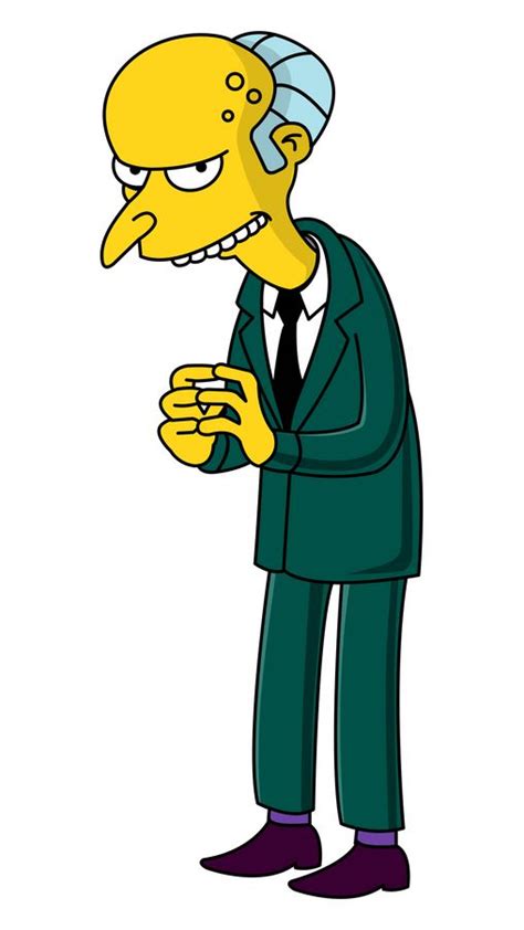 The Simpsons Character In A Suit And Tie Looking At His Hand On His Hipp