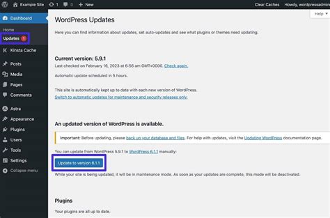 Cómo Encontrar Tu Versión Actual de WordPress y Actualizarla a la