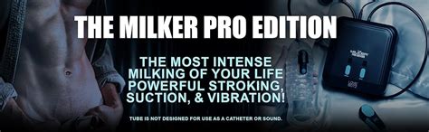 Lovebotz Milker Pro Edition Male Masturbator Toy With Triple Sensations Stroking Suction