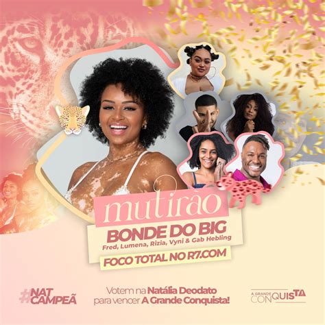 Natália Deodato on Twitter MUTIRÃO BONDE DOS BIG INICIADO feat