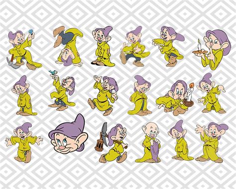 Dopey Svg Snow White Svg Dwarf Dopey Svg Dwarf Svg Dwarfs Etsy