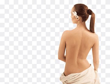 Woman Showing Back Physical Therapy Massage Human Back Woman Muscle