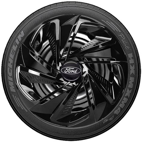 Jogo 4 Carlotas Esportivas Aro 13 14 Preta Brilhante Ford Ka Fiesta