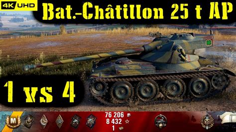 World of Tanks Bat Châtillon 25 t AP Replay 6 Kills 4 5K DMG Patch 1
