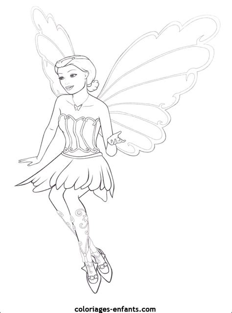Les Coloriages de fées à imprimer