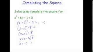 Completing The Square GCSE Maths Steps Examples The Square