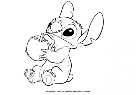 Los Mejores Dibujos De Stich Para Colorear Todo Para Colorear