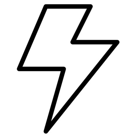 Icono De Trueno Iconixar Outline