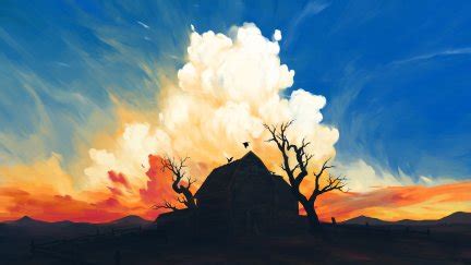 BisBiswas Digital Art Artwork Illustration Landscape Clouds 4K