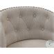 Celine Tan Fabric 26 Wood Swivel Tufted Counter Height Stool From