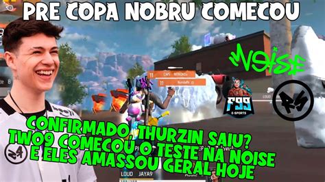 CONFIRMADO SAIDA DO THUR TWO9 OU SIX COMEÇOU O TESTE NA NOISE E