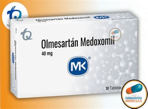 OLMESARTAN 40 MG CAJA X 30 TABLETAS MK