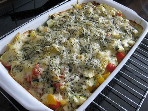 Nudelauflauf Mit Zucchini Und Paprika Ein Sehr Sch Nes Rezept Aus Der